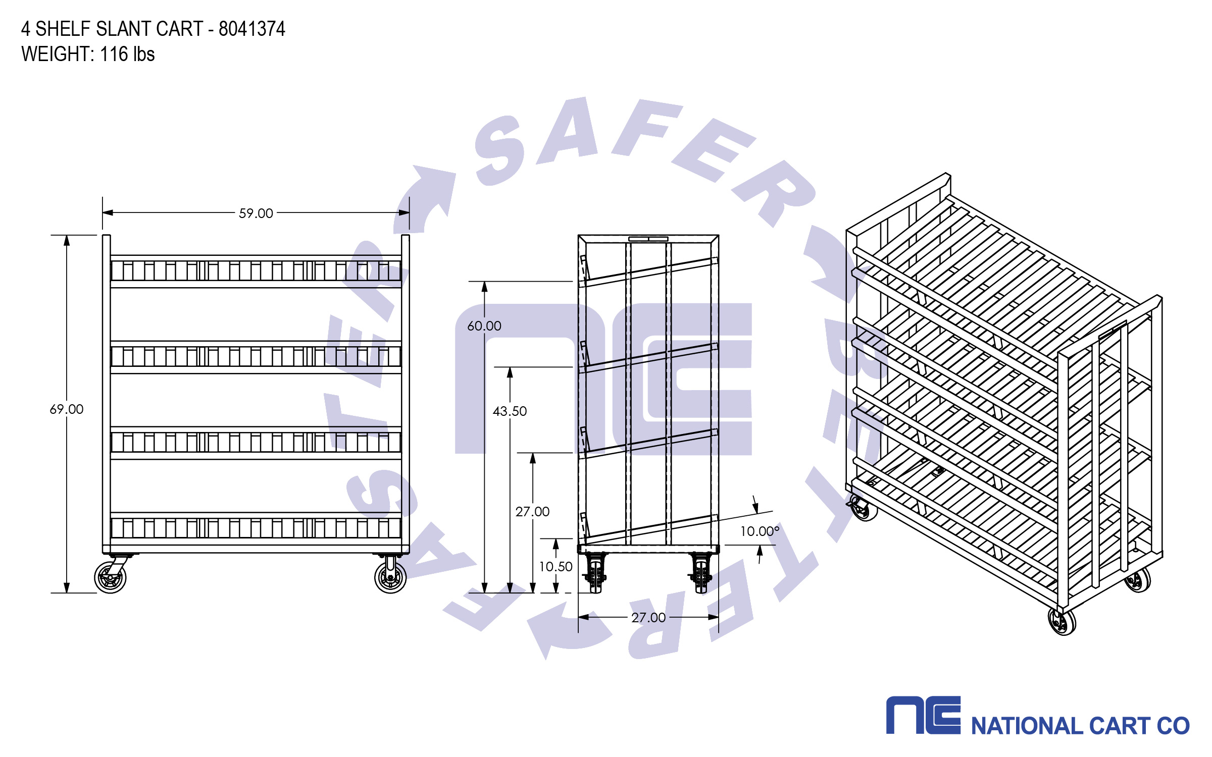 Slant Pick Carts | National Cart